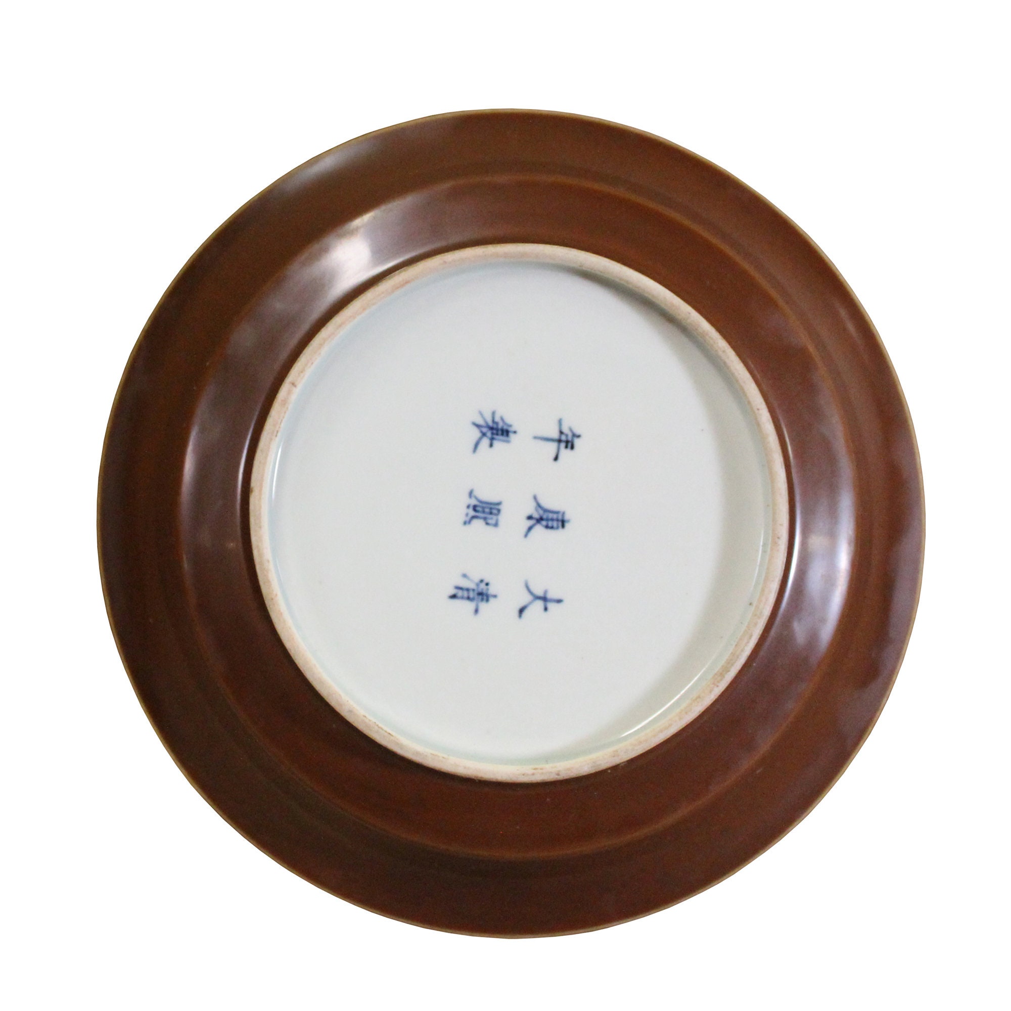 Chinese Blue White Ancient Scenery Fengshui Painting Porcelain Plate ...