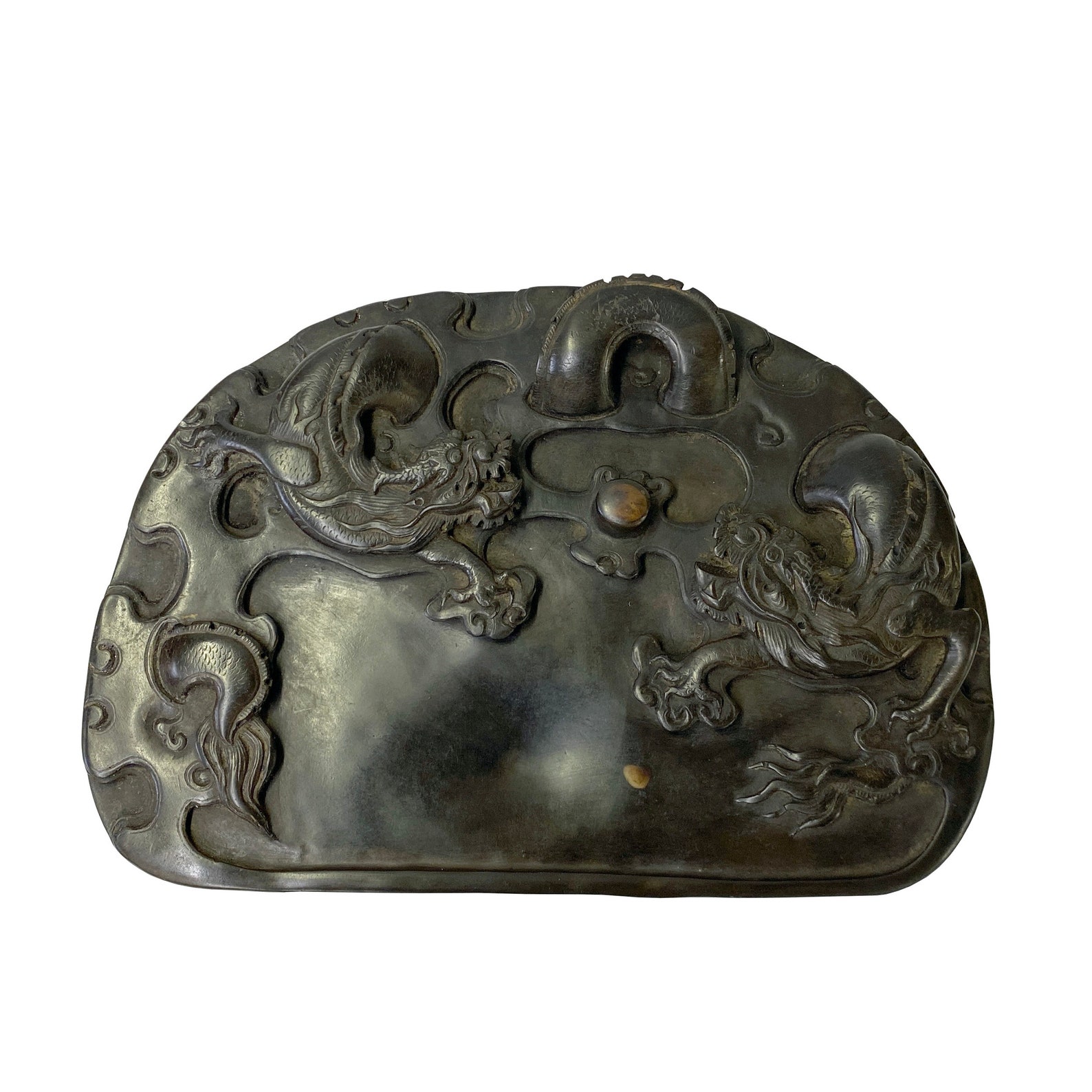 Chinese Oriental Black Color Dimensional Dragon Ink Well Pad - Etsy