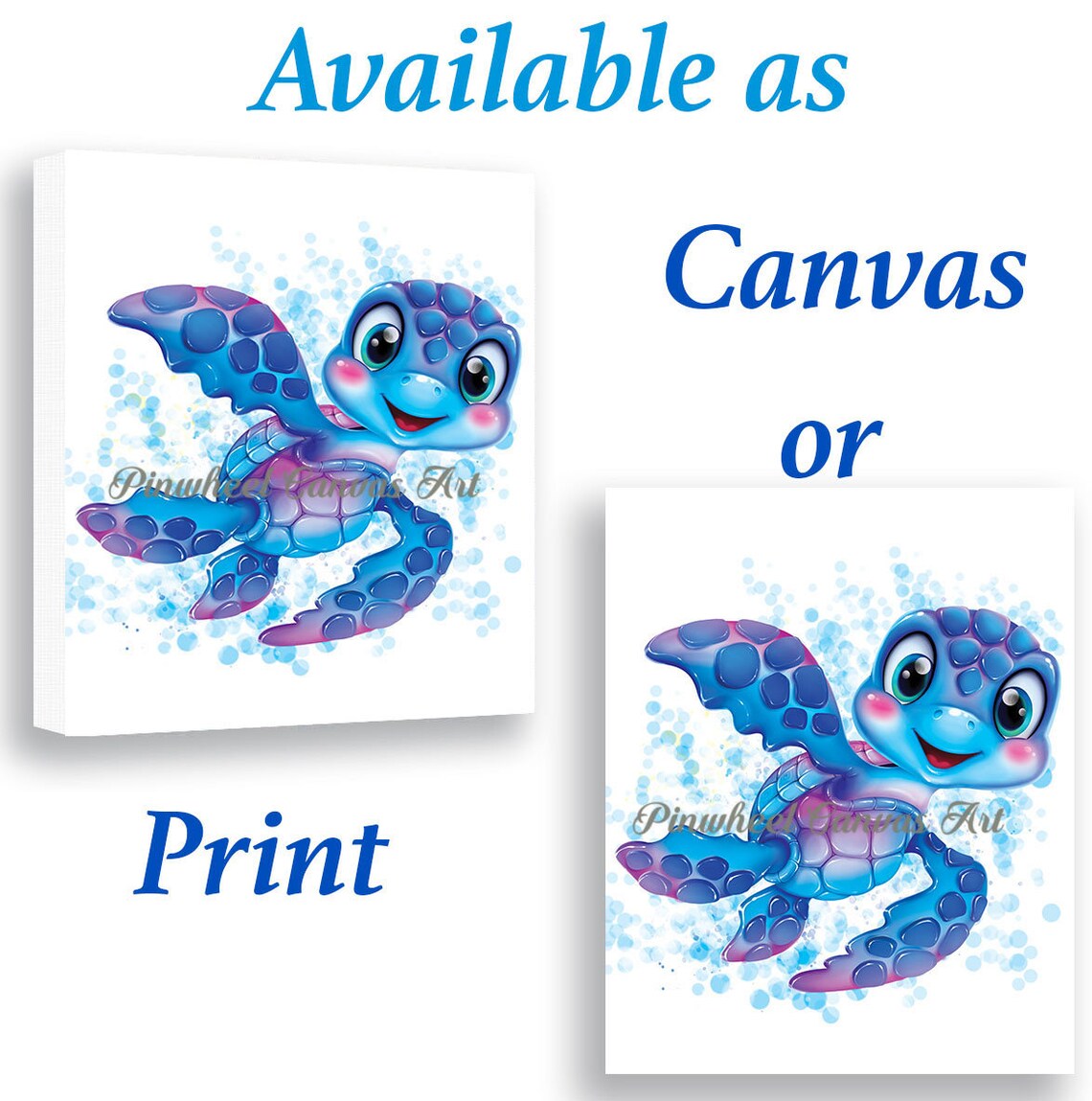 Turtle Wall Art Sea Turtle Nursery Decor Under the Sea Kids - Etsy