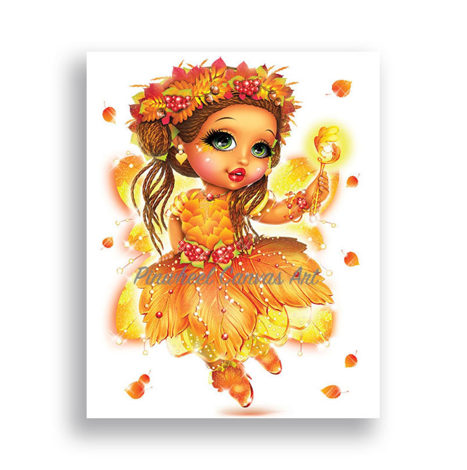 Fairy Wall Art Autumn Fairy Wall Decor Girl Room Wall Art - Etsy