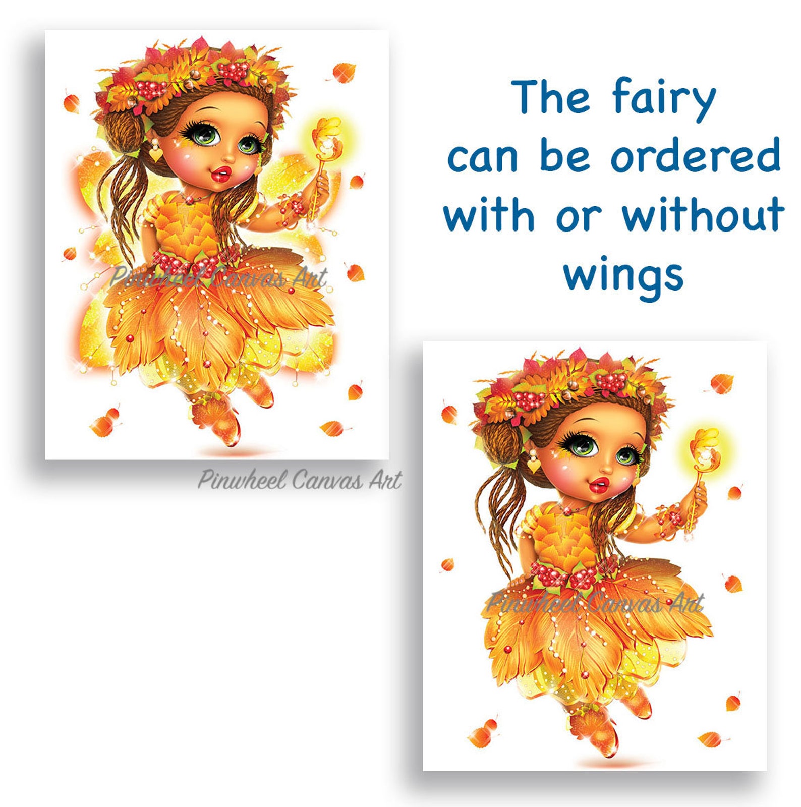 Fairy Wall Art Autumn Fairy Wall Decor Girl Room Wall Art | Etsy