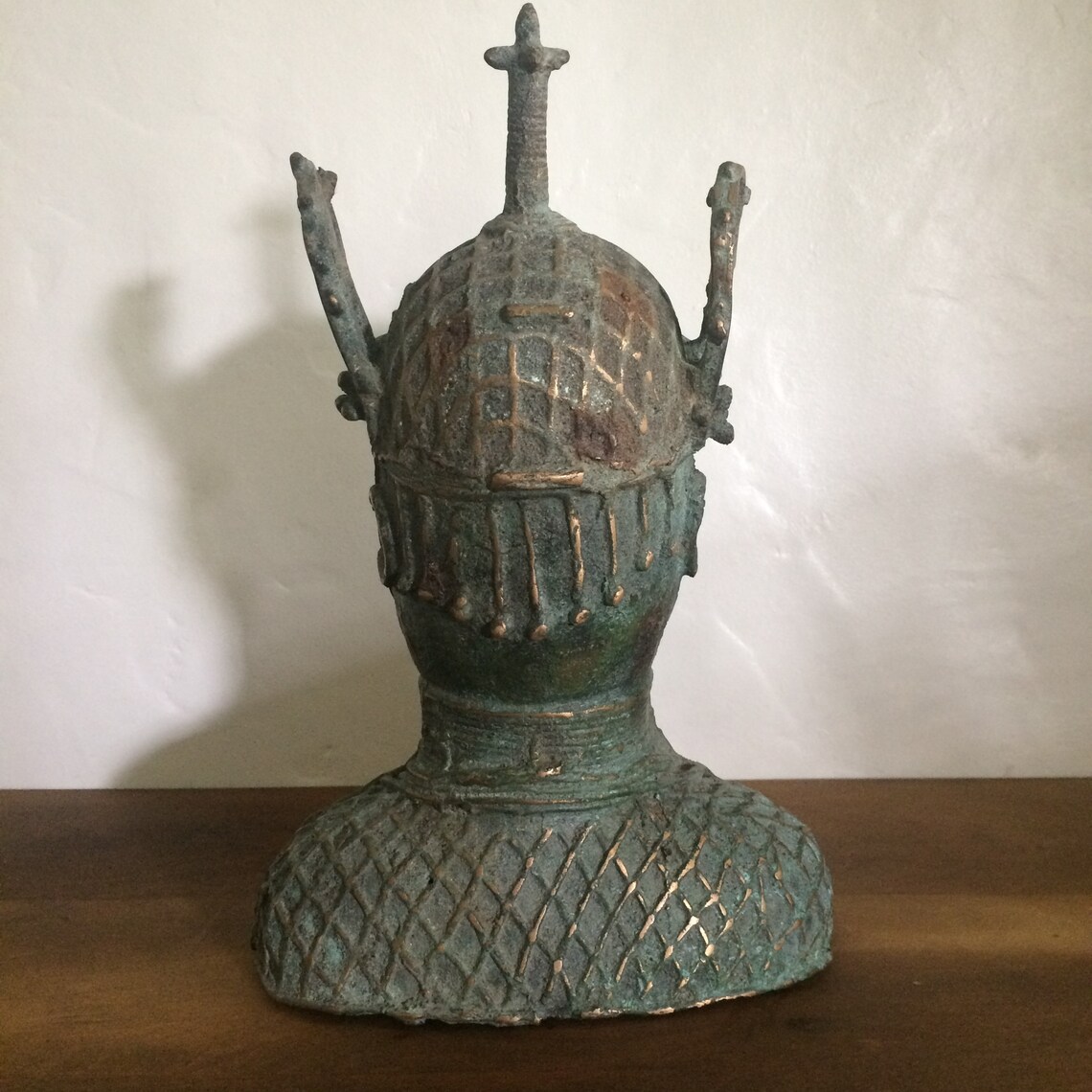 Rare African Benin Brass/bronze King Oba Bust Statue/figure - Etsy