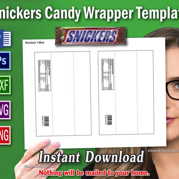 Snickers Label - Etsy