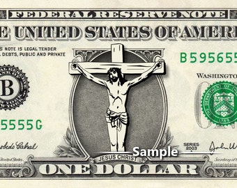 Mary Joseph Baby Jesus Manger REAL Dollar Bill Nativity | Etsy