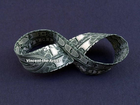 INFINITY LOOP Money Origami Art Dollar Bill Cash Sculptors | Etsy