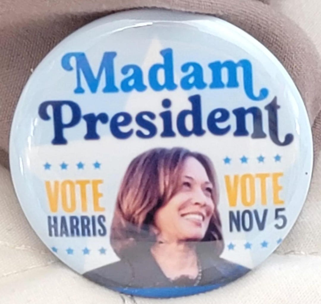 Kamala Harris for President Button 2024 Button Political President ...