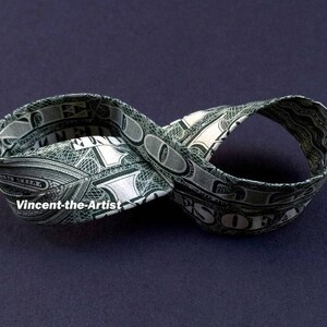 INFINITY LOOP Money Origami Art Dollar Bill Cash Sculptors | Etsy