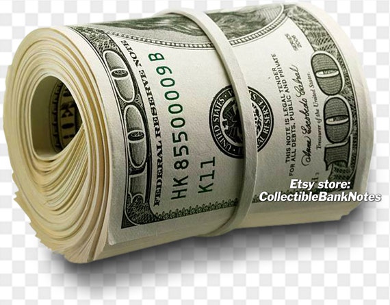 PICTURE for SALE: Banded Money Stack of Hundred Dollar Bills | Etsy