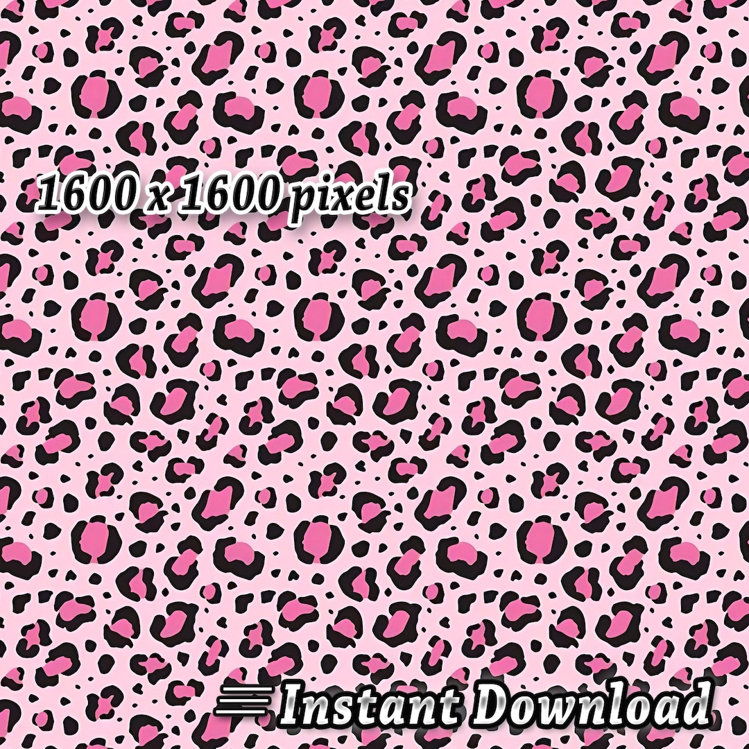 Leopard Pink Print Pattern Background Image Seamless Wallpaper Wrapping ...