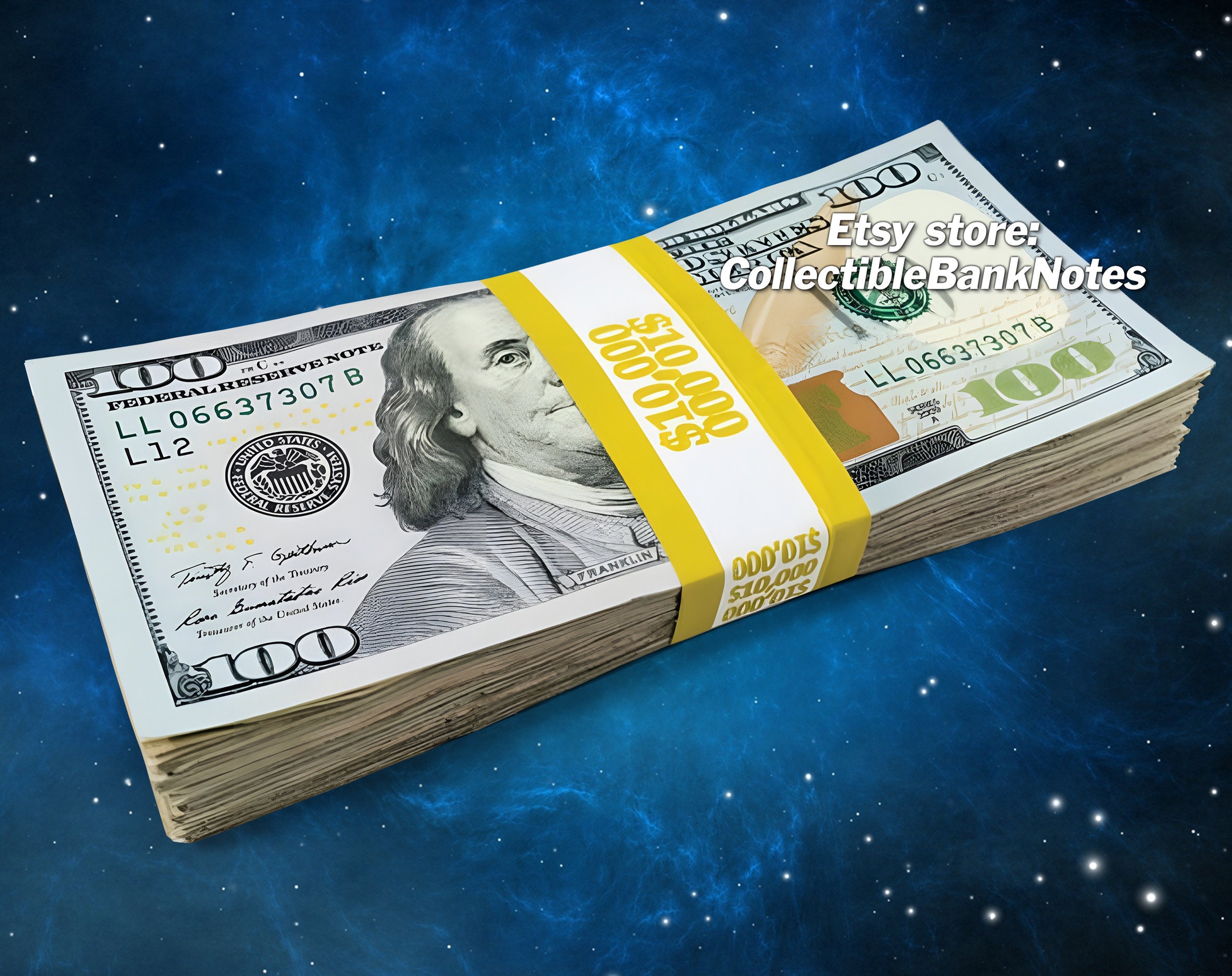 PICTURE for SALE: Ten Thousand Dollars Stacks Hundred Dollar - Etsy