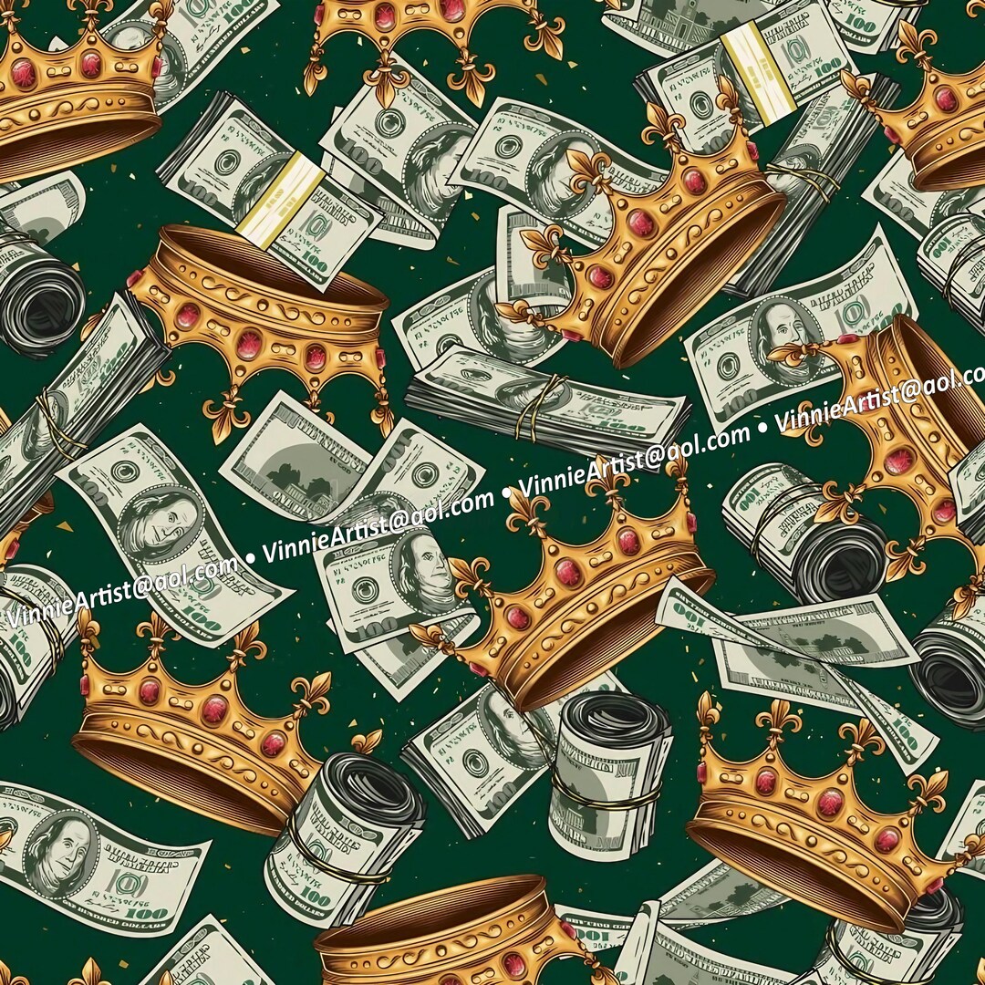 SEAMLESS PATTERN Money Background Image Wallpaper Collage Digital ...
