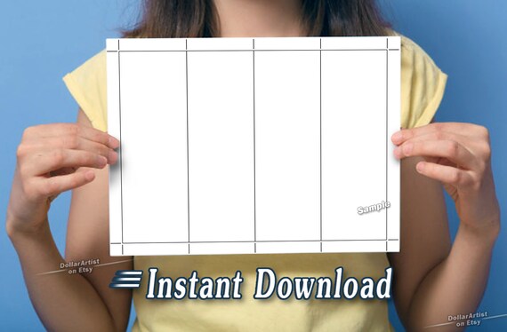 Book Marker Template PHOTOSHOP FILE with Cut Marks and Guide | Etsy