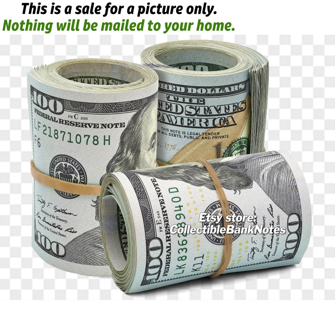PICTURE for SALE: Banded Money Stack of 3 Rolls Hundred Dollar Bills 100 PNG Graphic Transparent ...