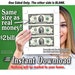 Printable SMALL Money Sheets With Cut Marks 4-per-page Cash Dollar ...