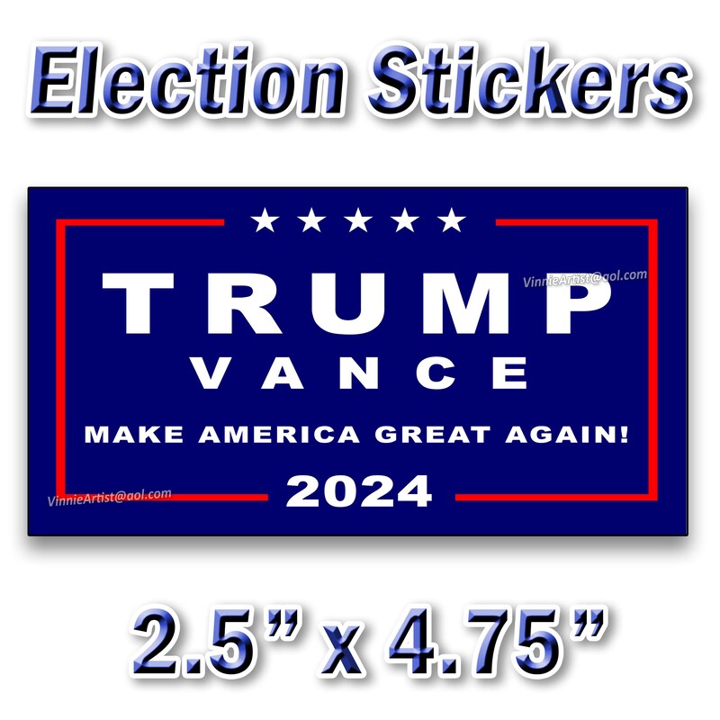 Trump Vance Decals - Etsy
