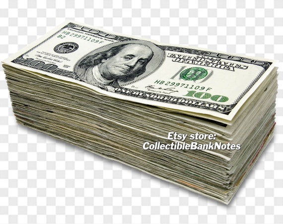 PICTURE for SALE: Loose Stack of Hundred Dollar Bills PNG - Etsy