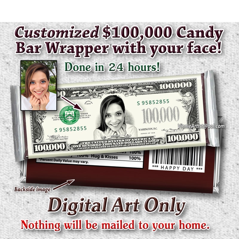 Custom Candy Wrappers - Etsy