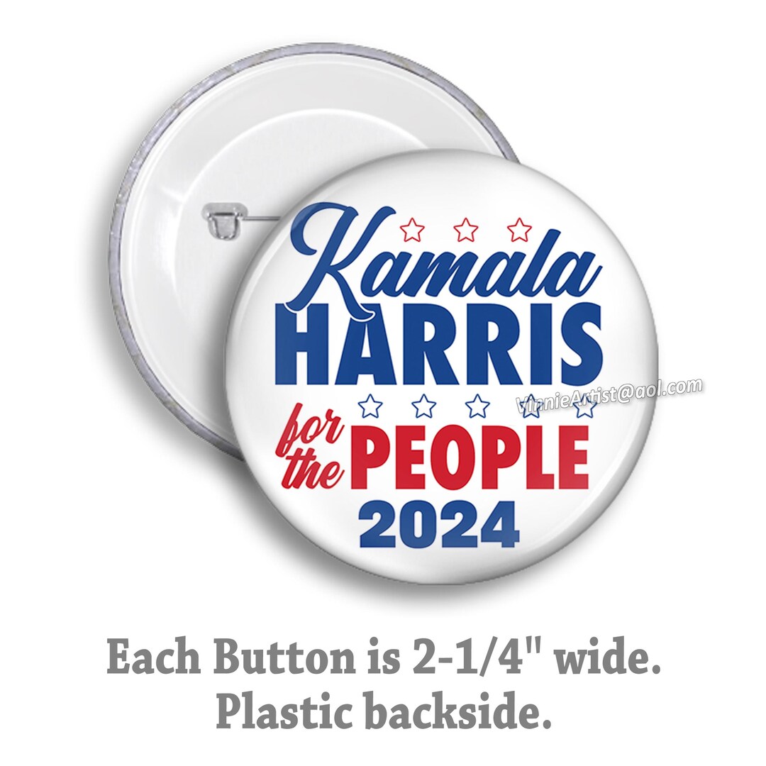 Kamala Harris for the People BUTTON 2024 Presidential Election ...