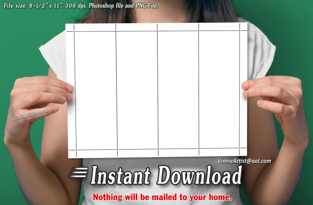 Book Marker Template PHOTOSHOP FILE With Cut Marks (Instant Download ...