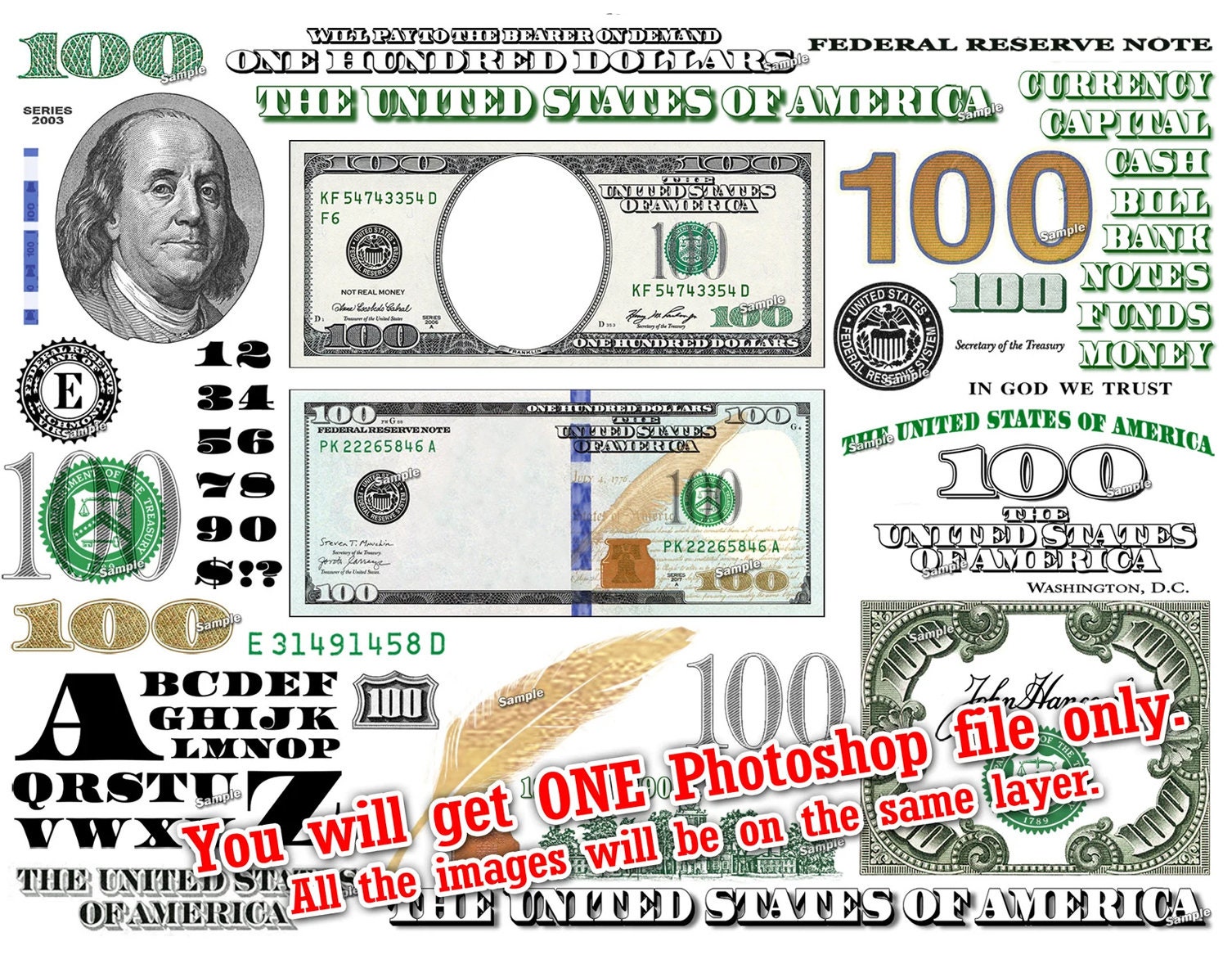 100 Dollar Bill Vector