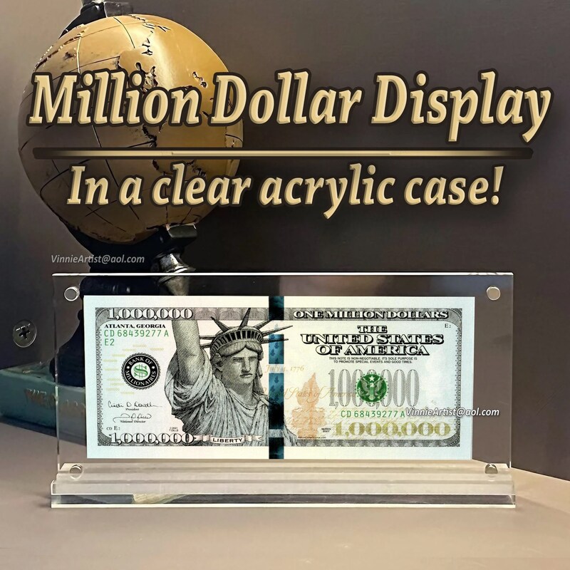 Dollar Bill Display Case - Etsy