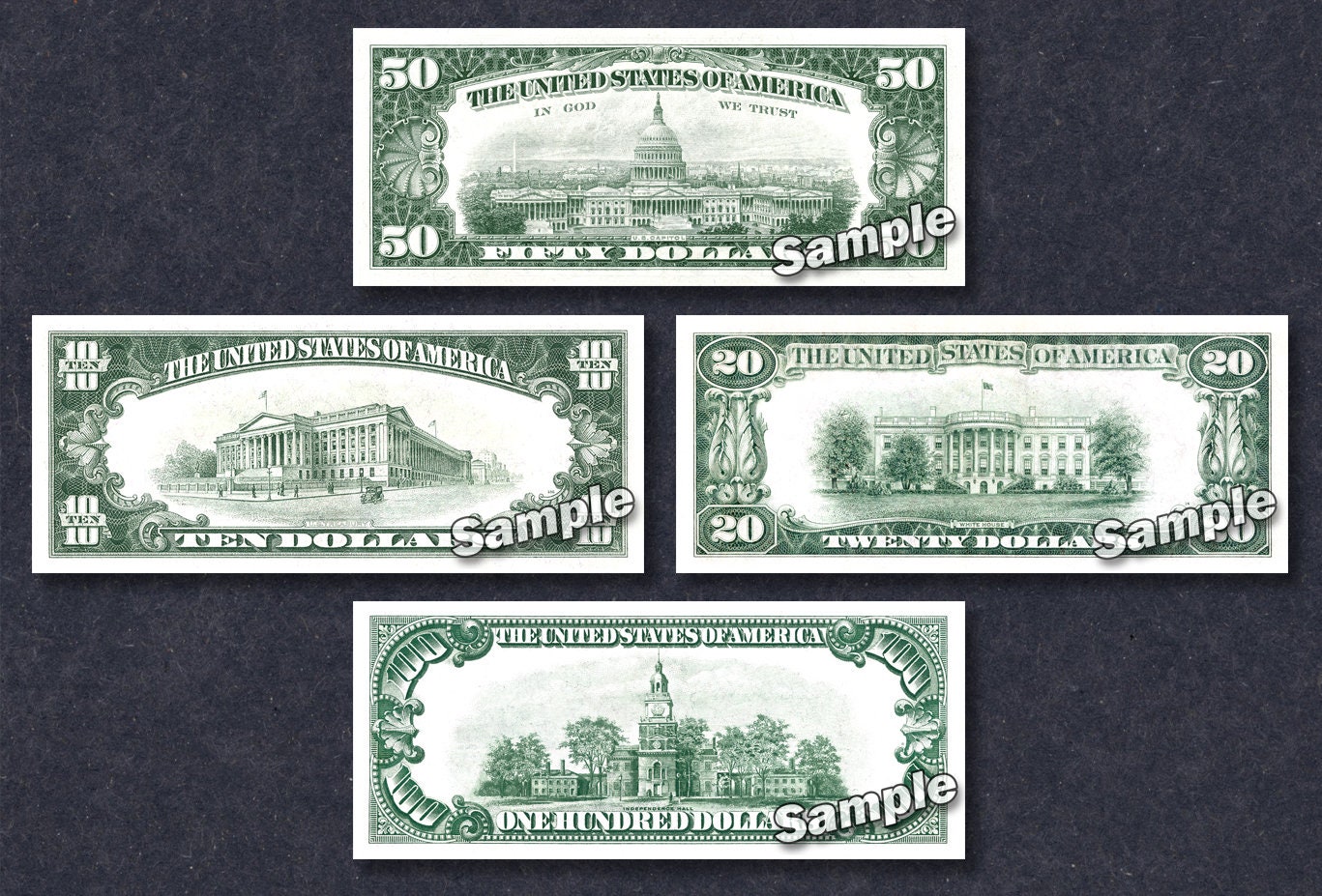 4 Miniature Money Dollar Bills Tiny Mini Small Fake Cash Paper | Etsy