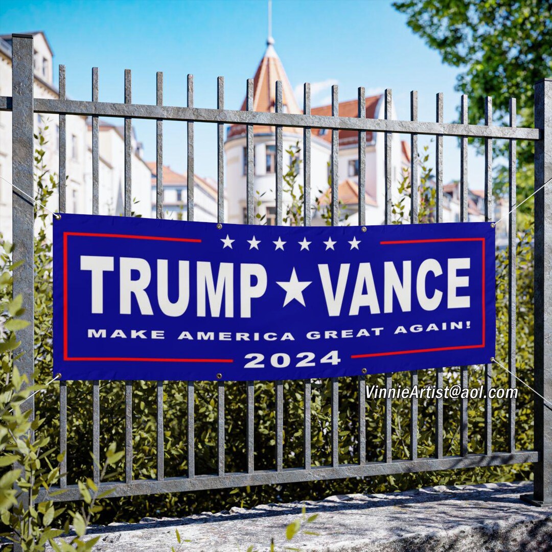 Donald Trump & JD Vance for Vice President 72 X 24 2024 Take America ...