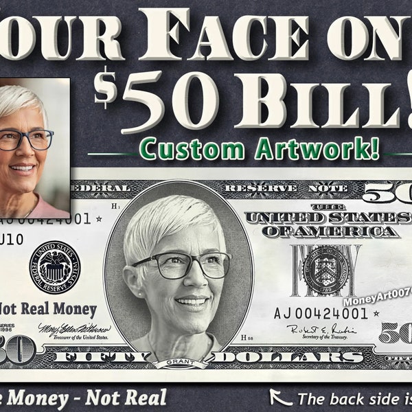 Custom Fake Dollar Bills - Etsy