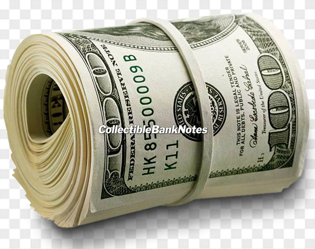 PICTURE for SALE: Banded Money Stack of Hundred Dollar Bills 100 PNG ...