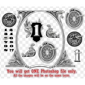 Money Dollar Bill Design Images Photoshop Transparent File PNG Graphics ...
