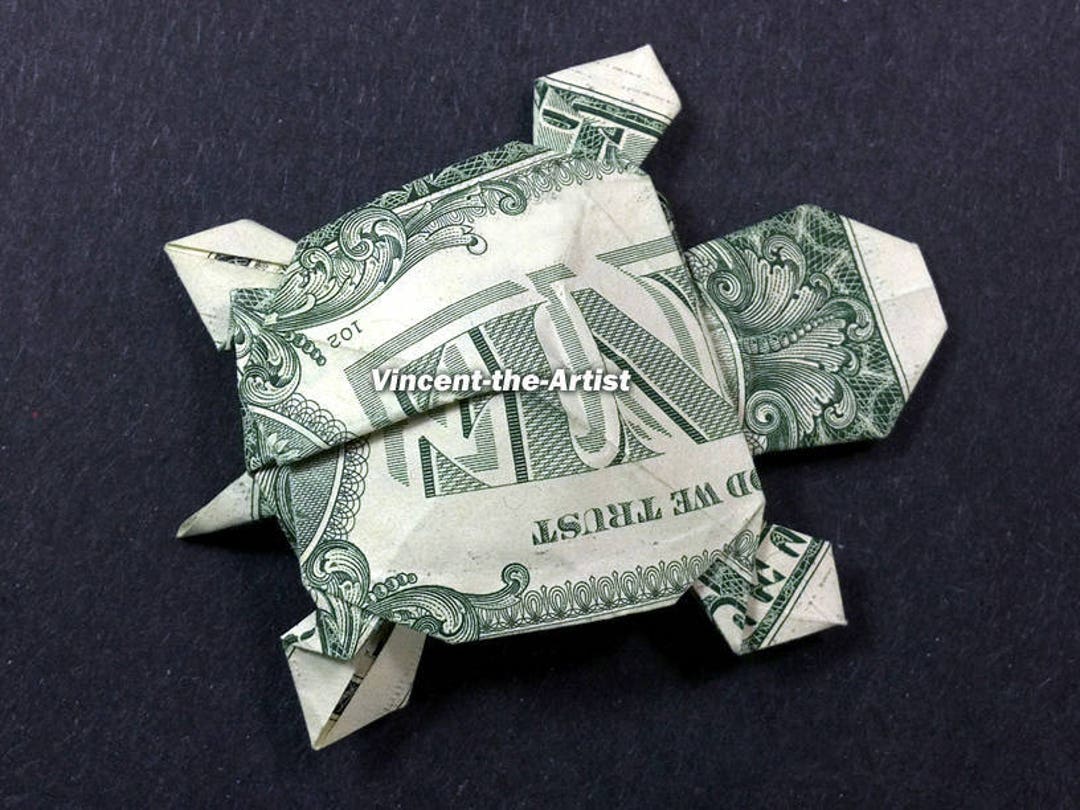 TURTLE Money Origami Dollar Bill Animal Reptile Cash Sculptors - Etsy