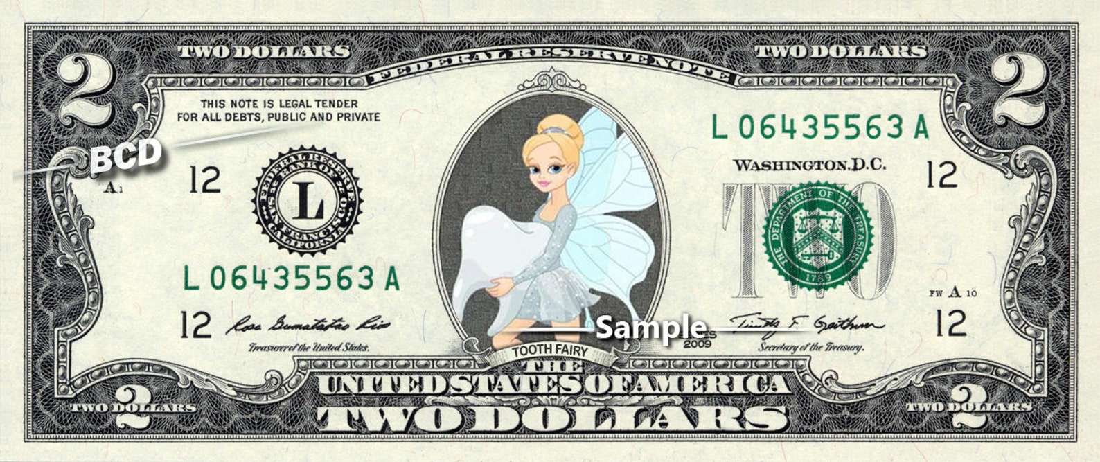 Tooth Fairy Dollar Bill REAL Money Cash Money Collectible - Etsy