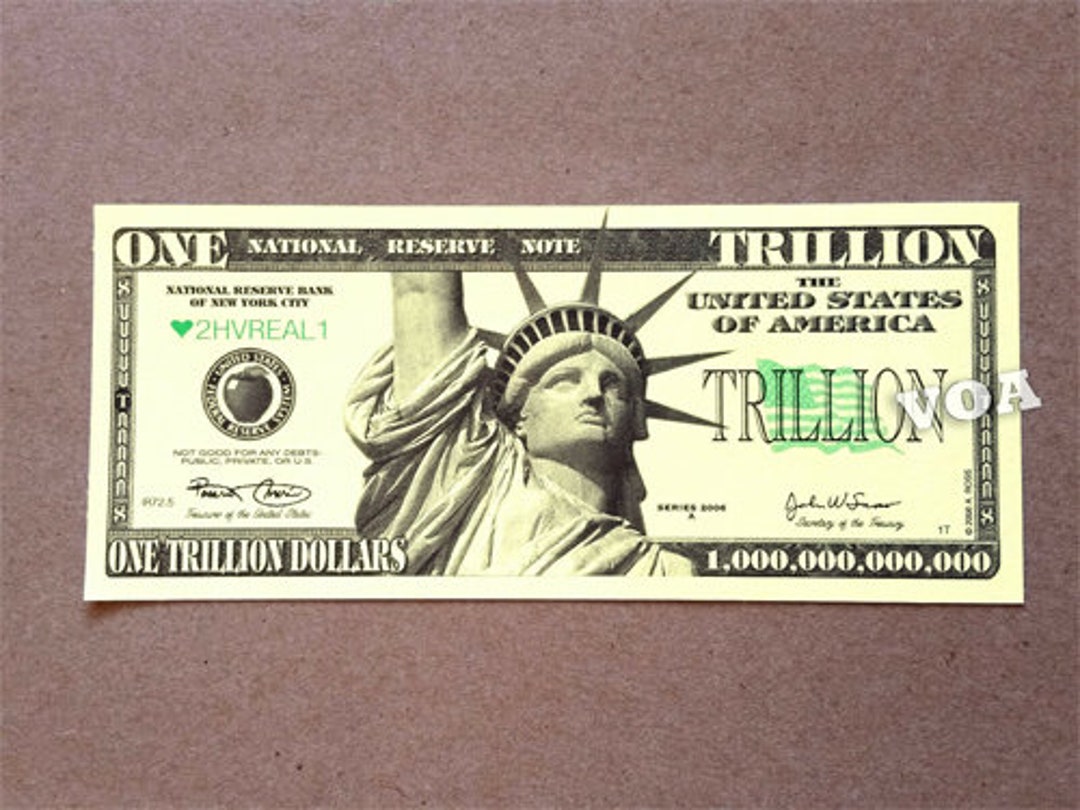 Trillion Dollar Bill Become A Trillionaire Now LOL Fake Etsy UK Trillion Dollar Bill Become A Trillionaire Now LOL Fake Etsy UK