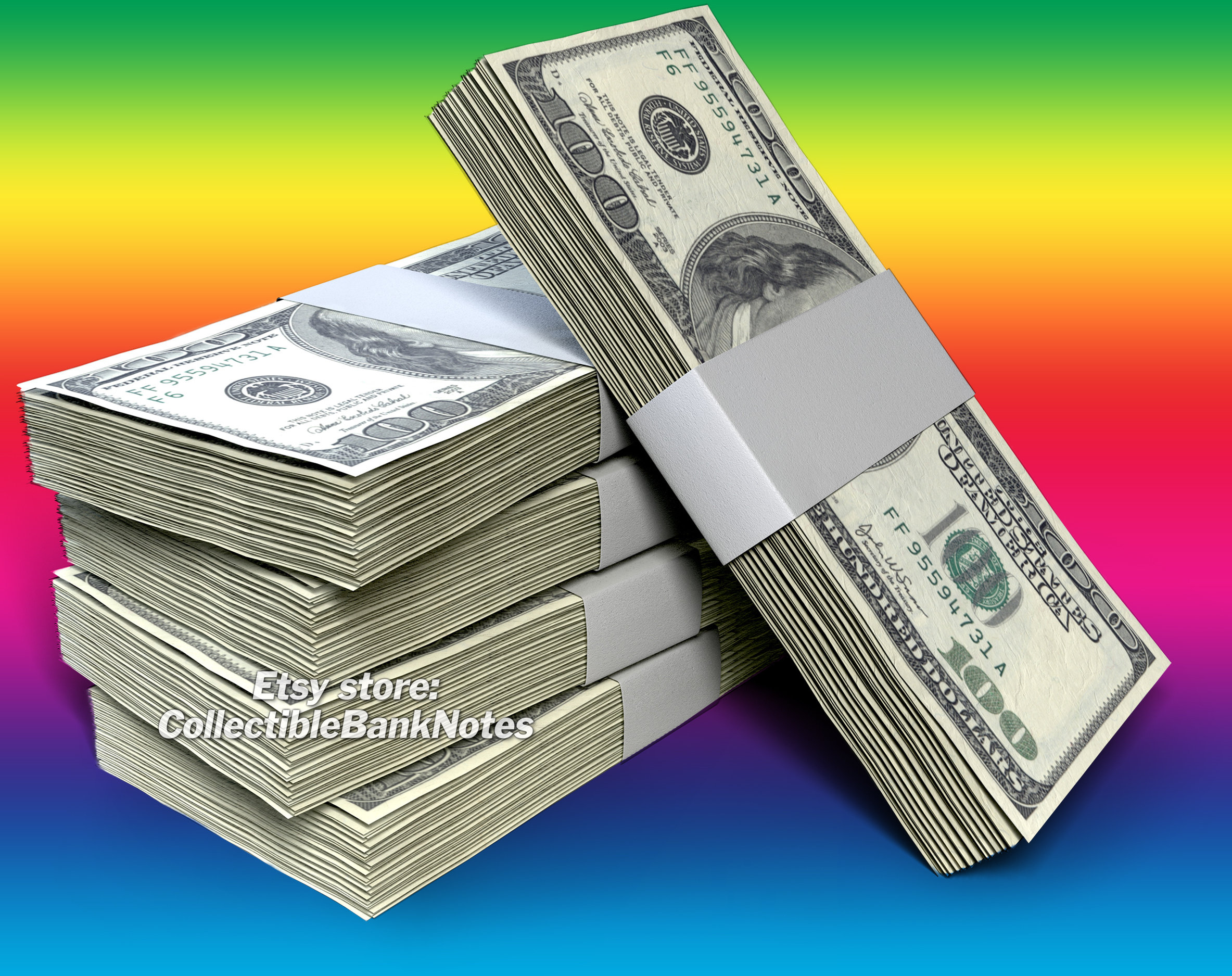 Stack Of 5 Dollar Bills