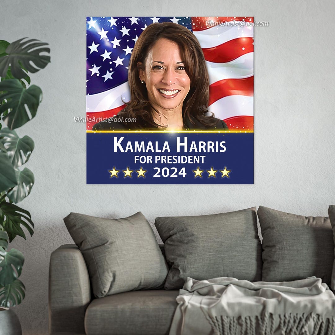 Election Posters Signs Kamala Harris Forward for President 2024 ...