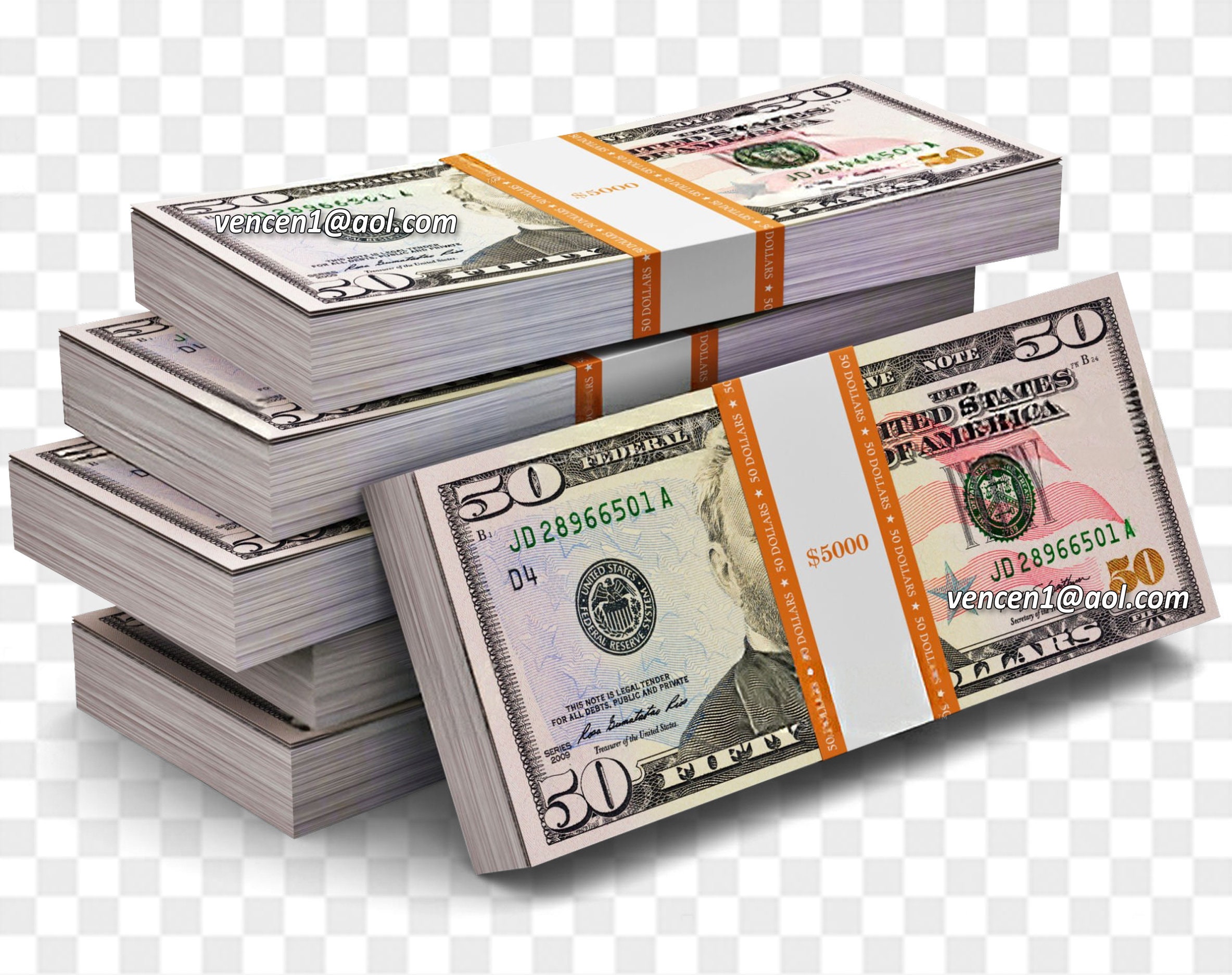 5000 Dollars In 100 Dollar Bills