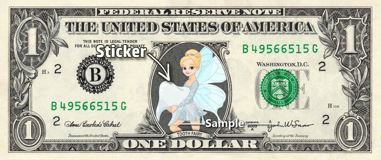 Tooth Fairy Dollar Bill REAL Money Cash Money Collectible | Etsy