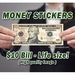 4x Miniature STICKERS Money Dollar Bills Tiny Mini Small Cash - Decal ...