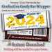 PRINTABLE Class of 2024 Candy Bar Wrappers Chocolate Instant Download ...