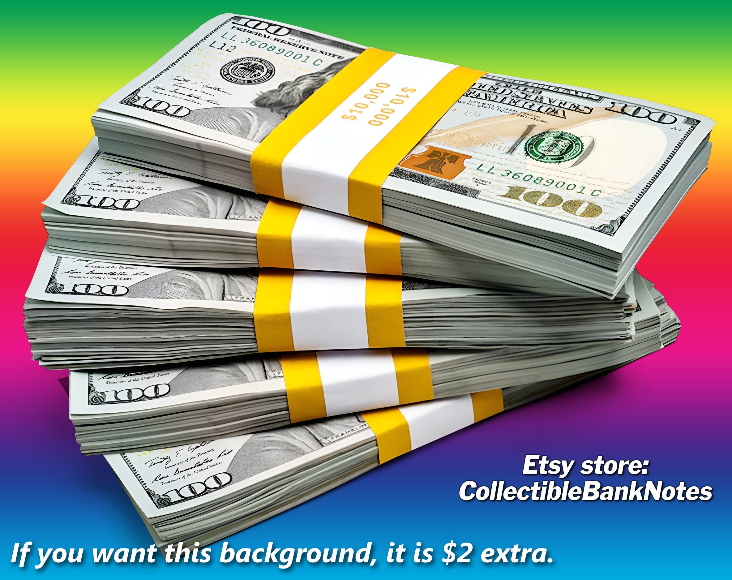 Stacks Of 100 Dollar Bills