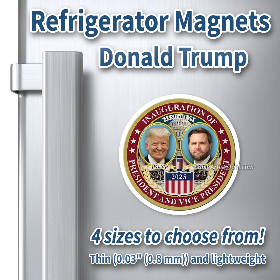 Donald Trump President Refrigerator Magnet Presidential Election ...