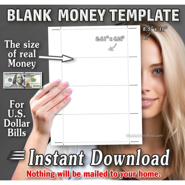 Play Money Template - Etsy