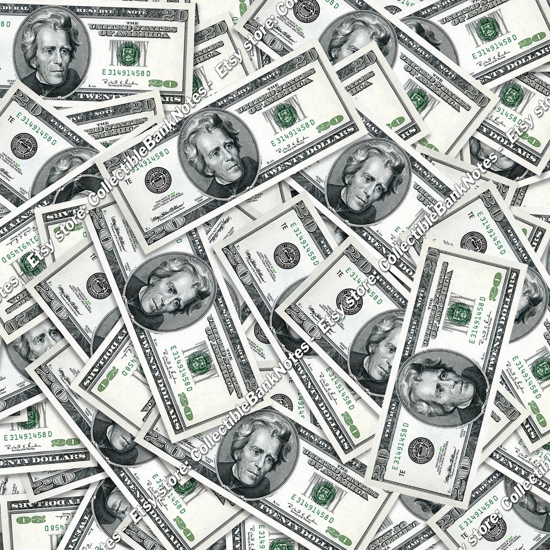 20 Dollar Bill Background Image Seamless Money Twenty - Etsy
