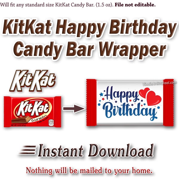 Kit Kat Wrapper - Etsy