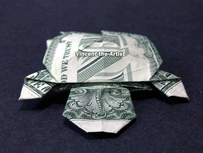 TURTLE Money Origami Dollar Bill Animal Reptile Cash Sculptors | Etsy