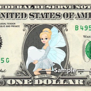 Tooth Fairy Dollar Bill REAL Money Cash Money Collectible - Etsy