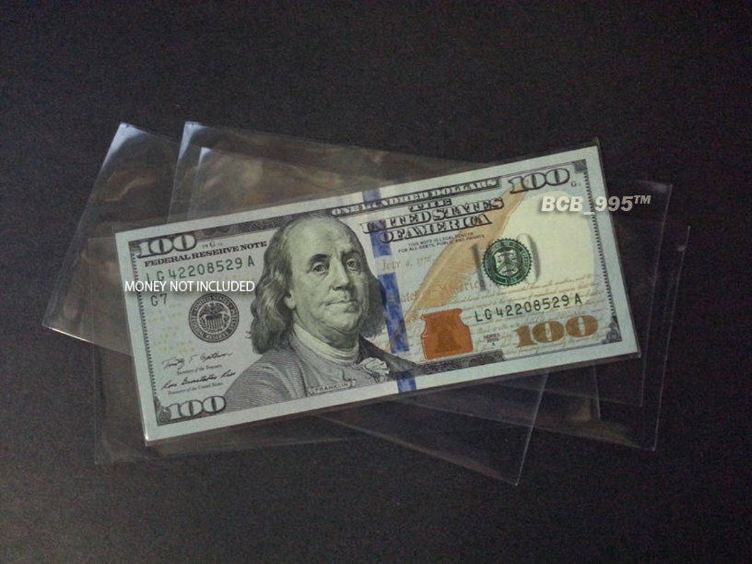 20x Protective Currency Sleeves - SOFT Poly Cover 2-mil for Your ...