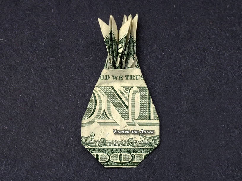 Pineapple Money Origami: A Fun and Creative Way to Save Money – easy ...