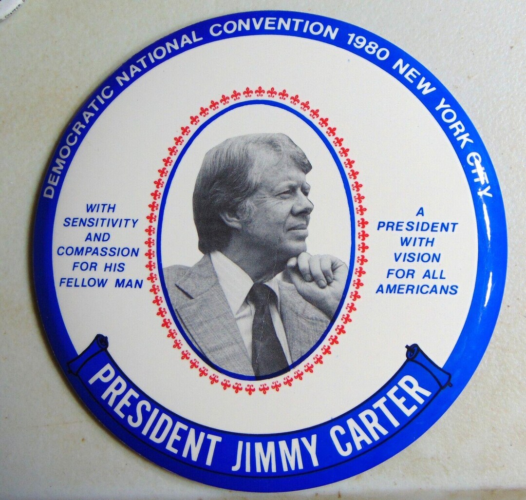 Jimmy Carter for President Button 1980 Election Political Presidential ...