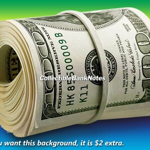 PICTURE for SALE: Banded Money Stack of Hundred Dollar Bills 100 PNG Graphic Transparent Digital ...